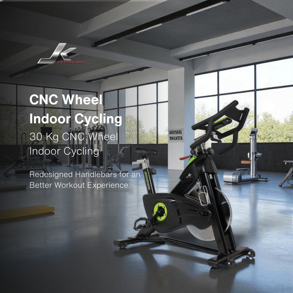 Commercial 30kg Wheel Belt-Drive Indoor Bike, Spinning Bike Supplier